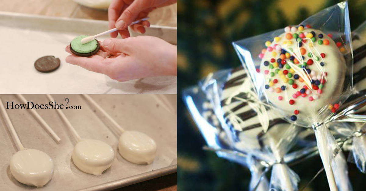 Dipped Oreo Cookie Sucker Tutorial