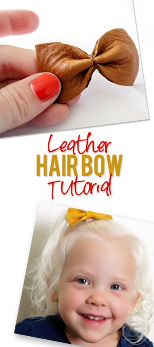 Leather Hair Bow Tutorial