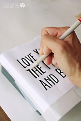 Hand Painted Wooden Block Sign