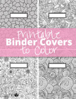 Printable Binder Covers to Color: Free Download for Back-to-School
