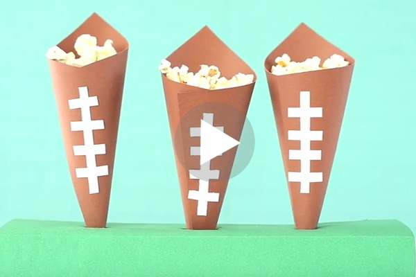 Super Easy, Super Cute, Football Cones | How Does She
