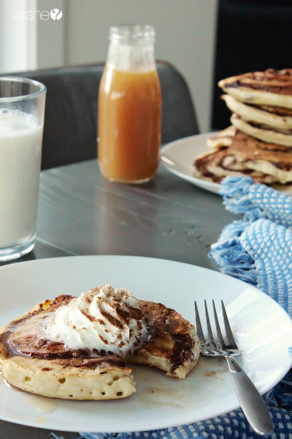 Our Favorite Saturday Morning Breakfast: Cinnamon Roll Pancakes | How ...